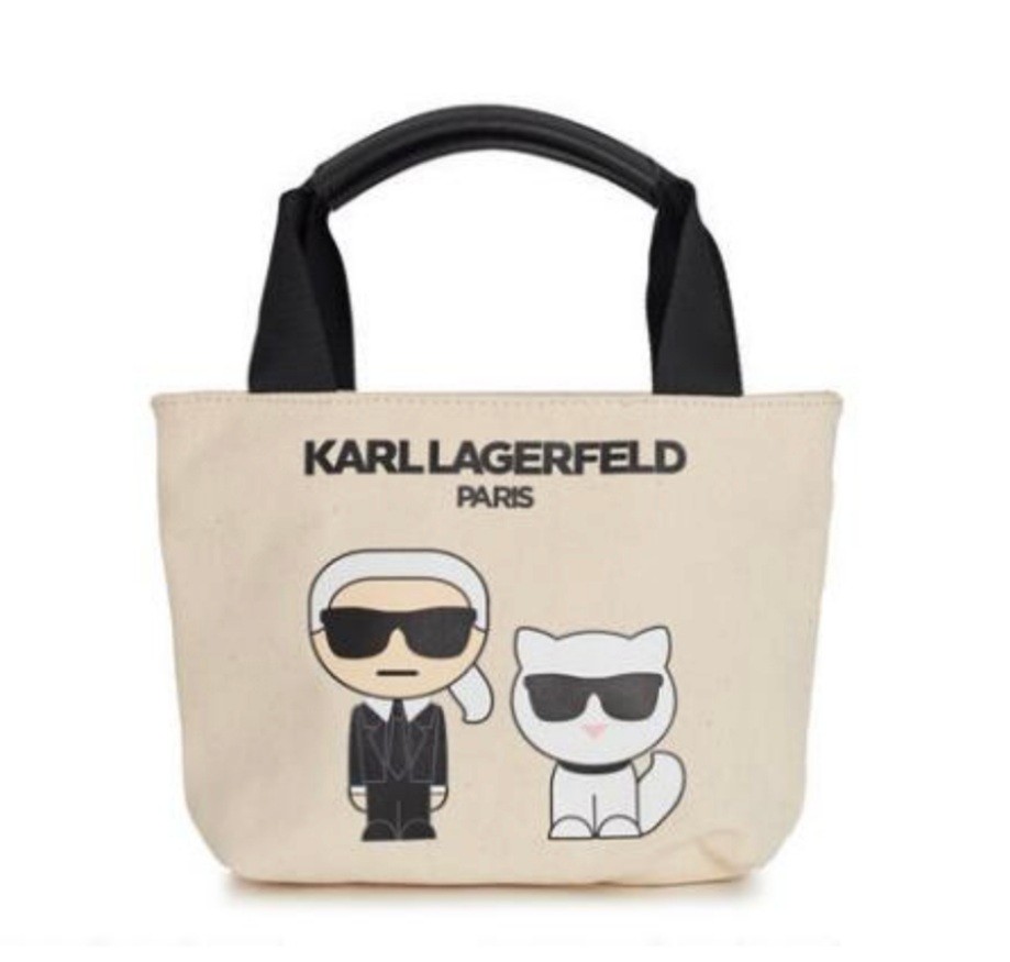 Brand New Karl Lagerfeld Kristen Canvas Crossbody(White), Luxury, Bags ...