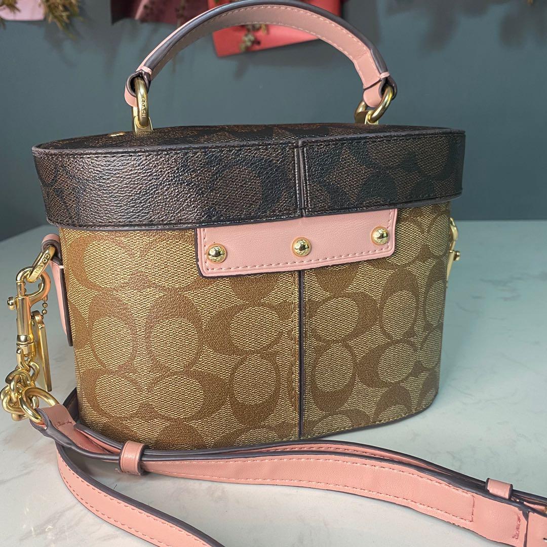 Coach Vanity Case Crossbody in Signature Canvas, Luxury, Bags & Wallets ...