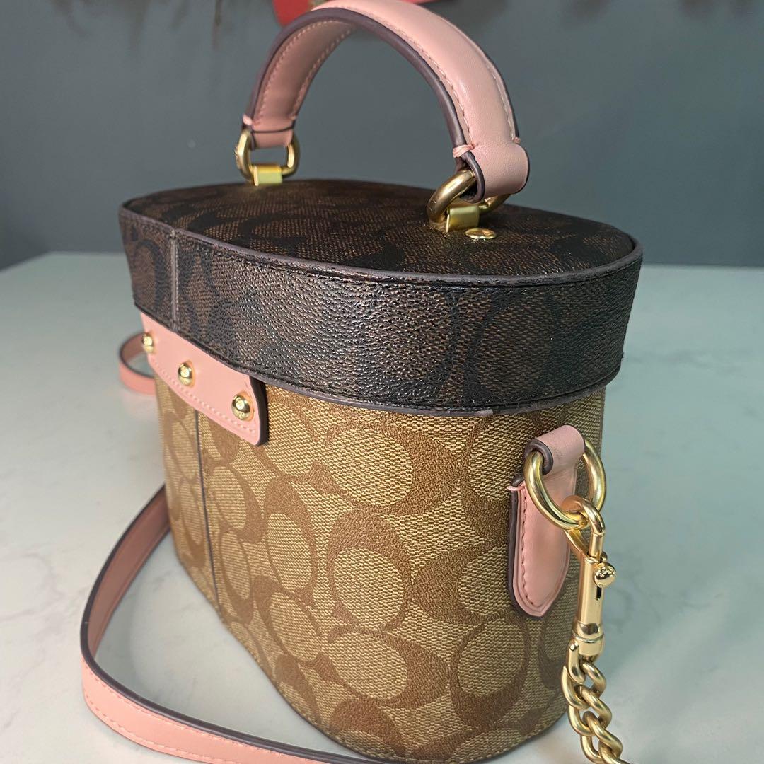 Coach Vanity Case Crossbody in Signature Canvas, Luxury, Bags & Wallets ...