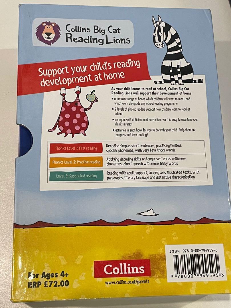 Collins Big Cat Reading Lions Level 1,2,3, 興趣及遊戲, 書本 & 文具, 小朋友書 - Carousell