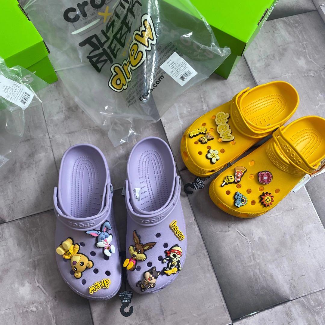 Drew Crocs, Luxury, Sneakers & Footwear on Carousell