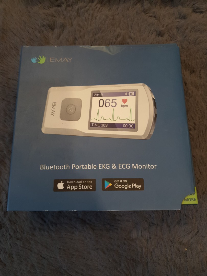 EMAY bluetooth EKG & ECG monitor, Health & Nutrition, Health Monitors ...