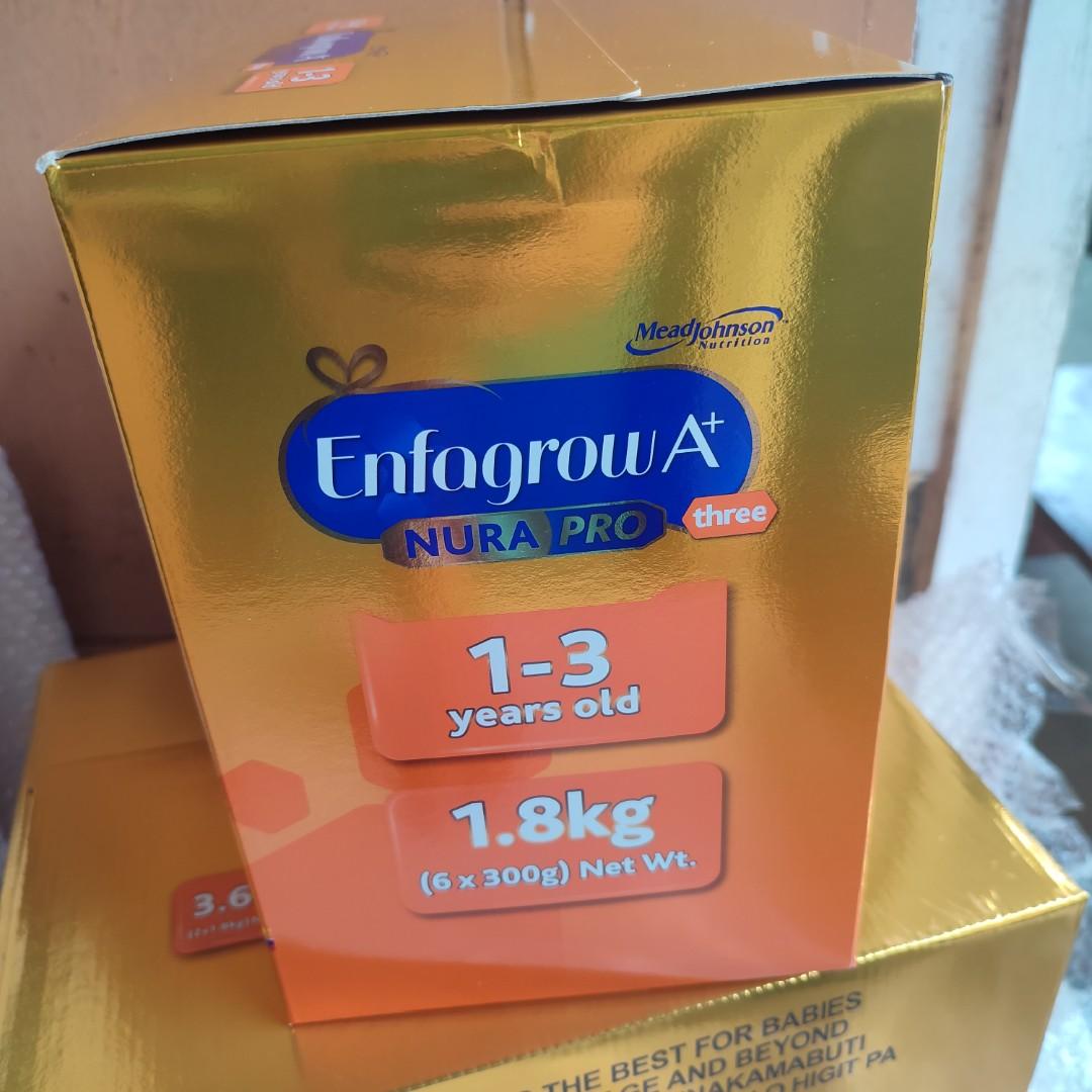 Enfagrow Nura Pro A+ 1-3years old 3.6Kilo, Babies & Kids, Nursing ...