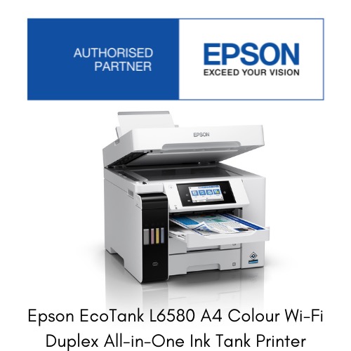 Epson EcoTank L6580 A4 Colour Wi-Fi Duplex All-in-One Ink Tank Printer, Computers & Tech ...