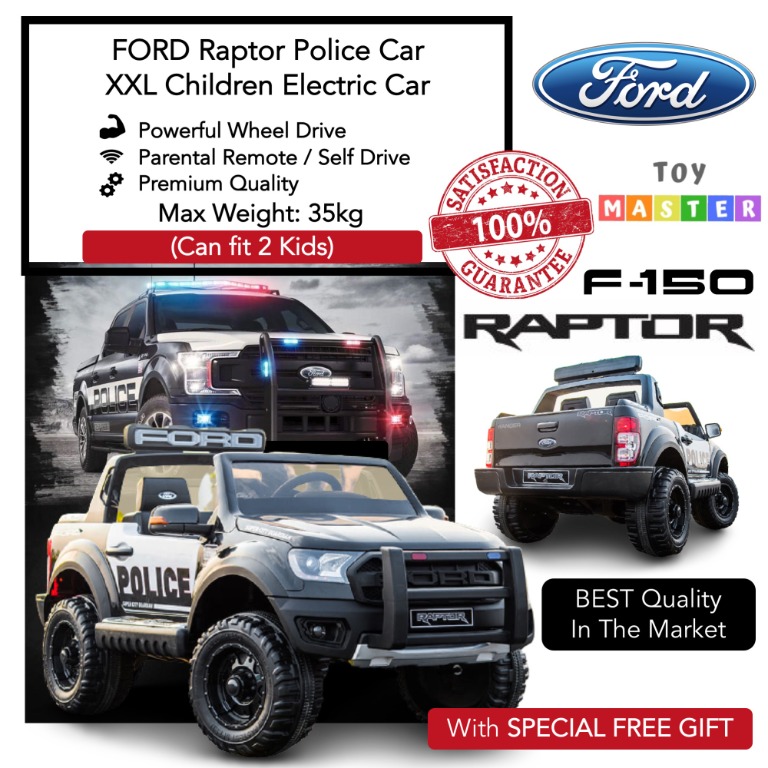 Ford Raptor F150 Police Children / Kids Electric Ride On off road Sport ...