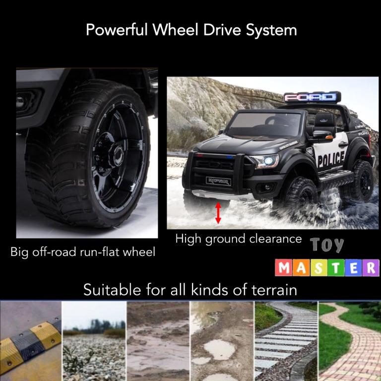 Ford Raptor F150 Police Children / Kids Electric Ride On off road Sport ...