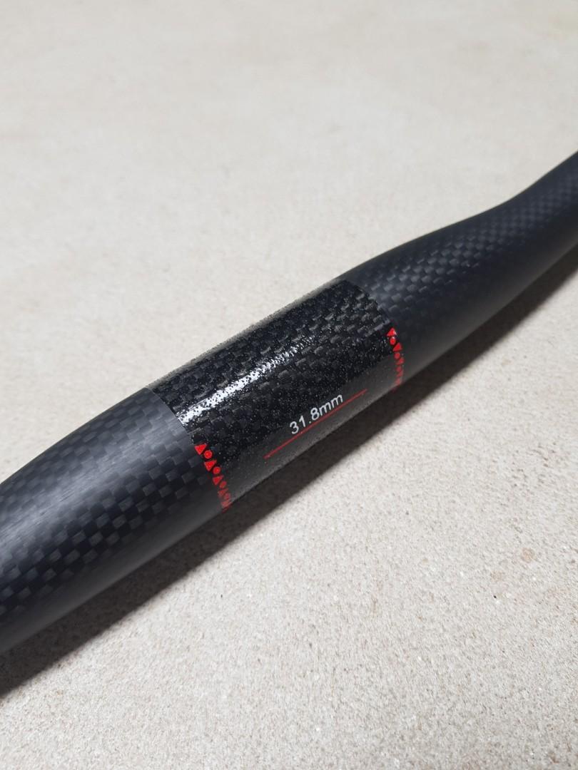 Full Carbon Flat Handlebar 600mm 31.8, Sports Equipment, Bicycles ...