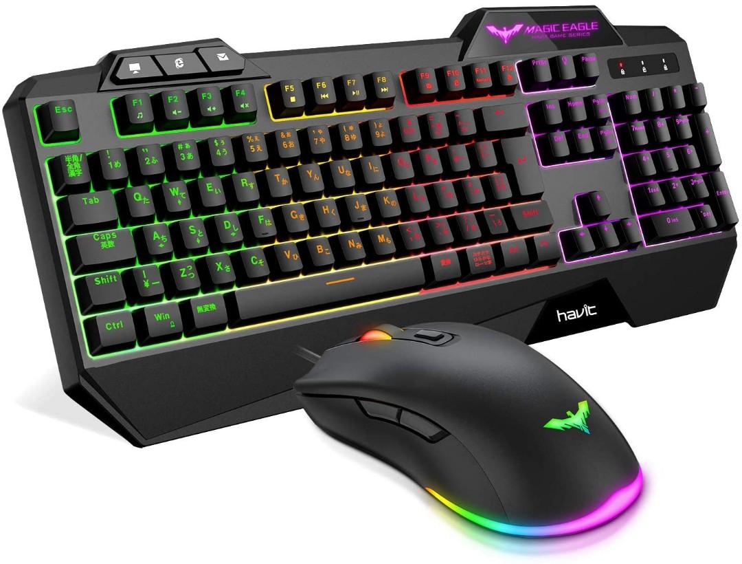 KB558CM havit RGB Mechanical Gaming Keyboard & Mouse Set, Black ...
