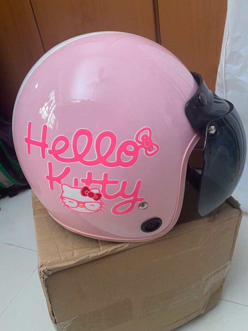 Hello Kitty Adult Helmet, Motorcycles, Motorcycle Accessories on Carousell