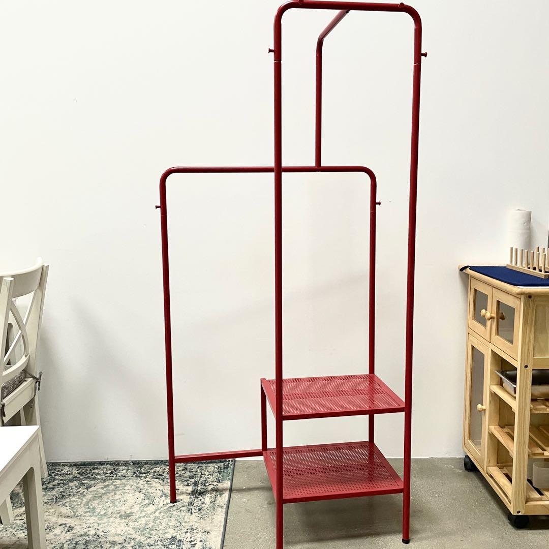 IKEA Nikkeby Clothes Rack in Red, Furniture & Home Living, Furniture, Shelves, Cabinets & Racks ...