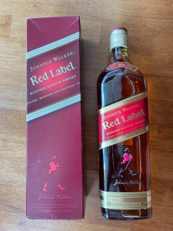 Johnnie Walker Red label 1 Liter, Food & Drinks, Alcoholic Beverages on ...