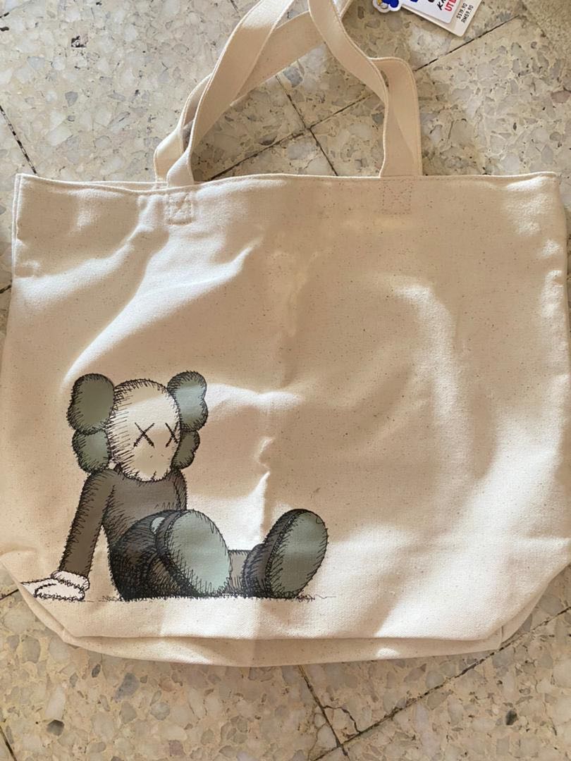 Kaws totebag, Luxury, Bags & Wallets on Carousell