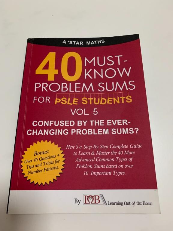 LOB-Math Assessment-40 Must Know Problem Sums for PSLE students-Vol 5 ...