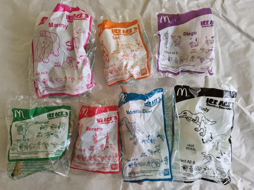 McDonald's Ice Age 3 set, Hobbies & Toys, Collectibles & Memorabilia ...