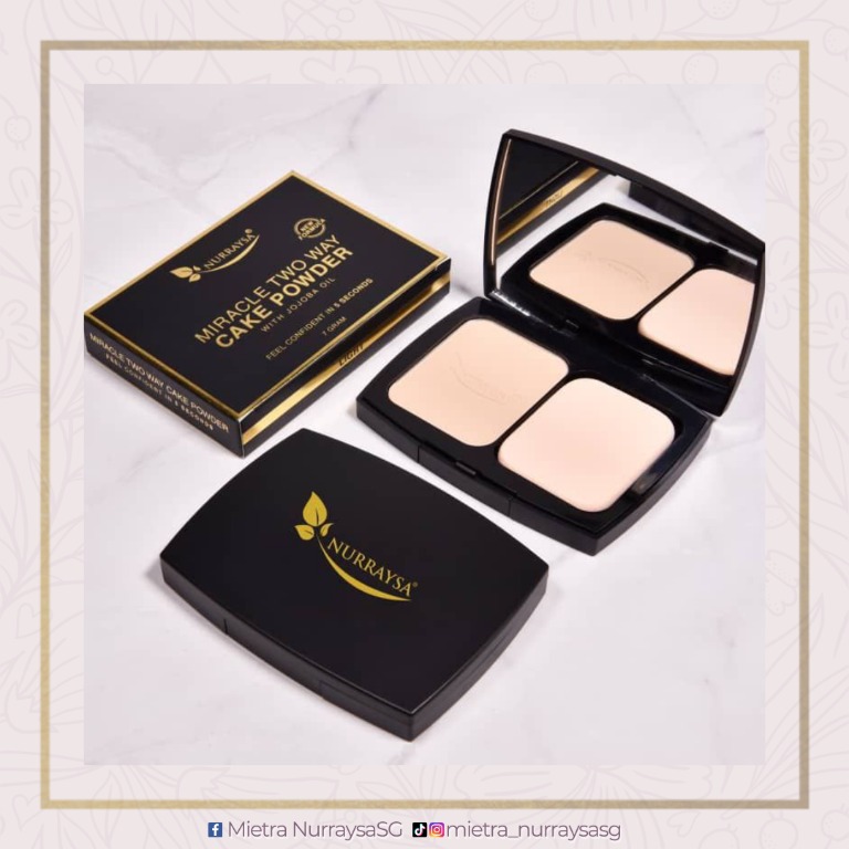 Miracle Two Way Cake Powder With Jojoba Oil [Mietra NurraysaSG], Beauty ...