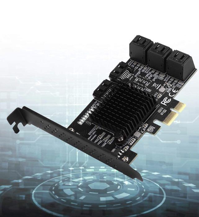 PCI-E To SATA3.0 Board, 8 X Sata3.0 Interfaces SATA 3.0 Board ...