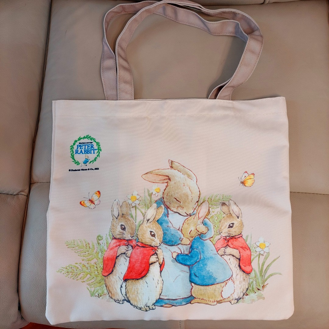 Peter Rabbit bag 帆布袋, 女裝, 手袋及銀包, Tote Bags - Carousell
