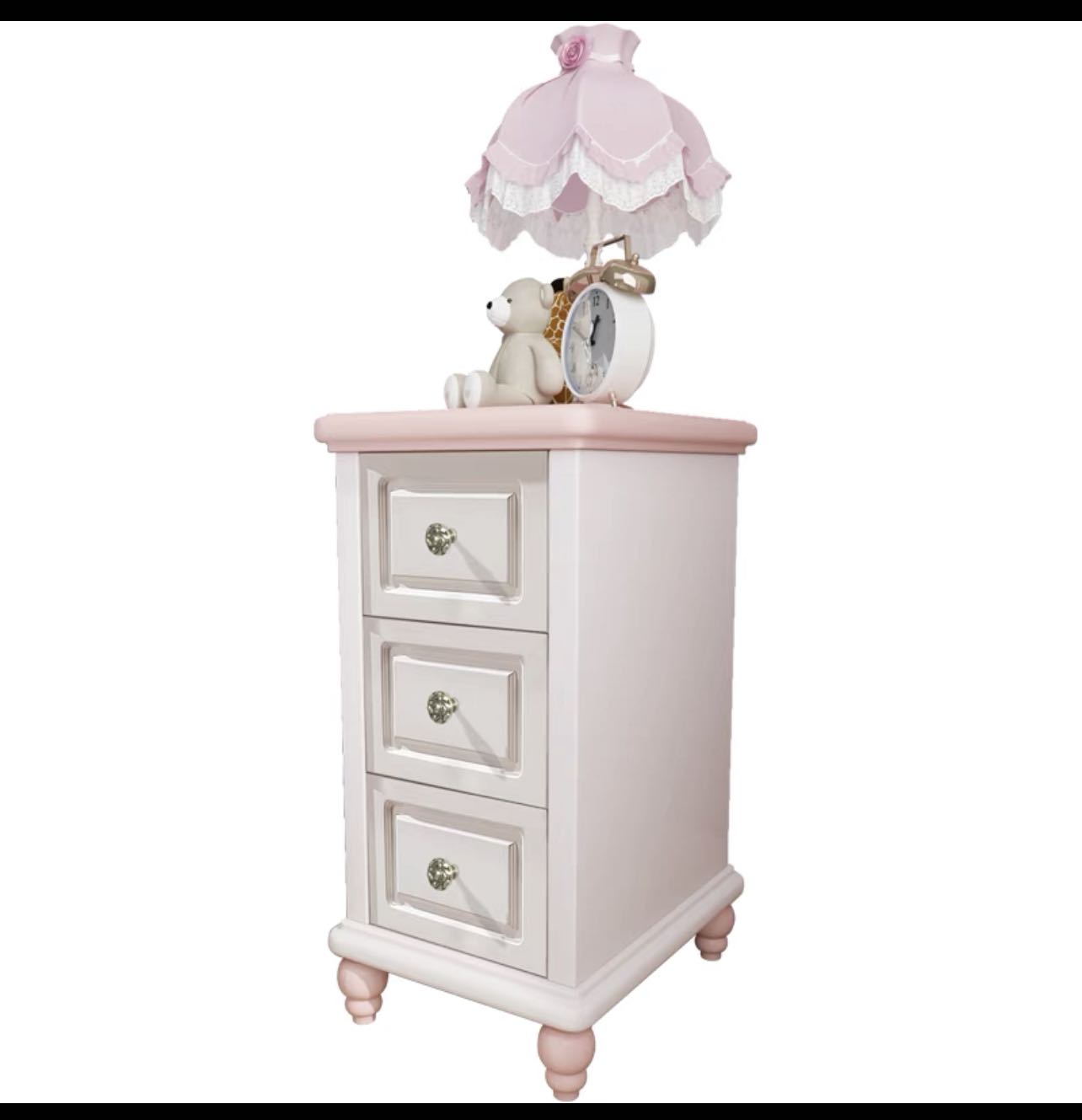 Princess Bedside Table (Solid wood), Furniture & Home Living, Furniture ...