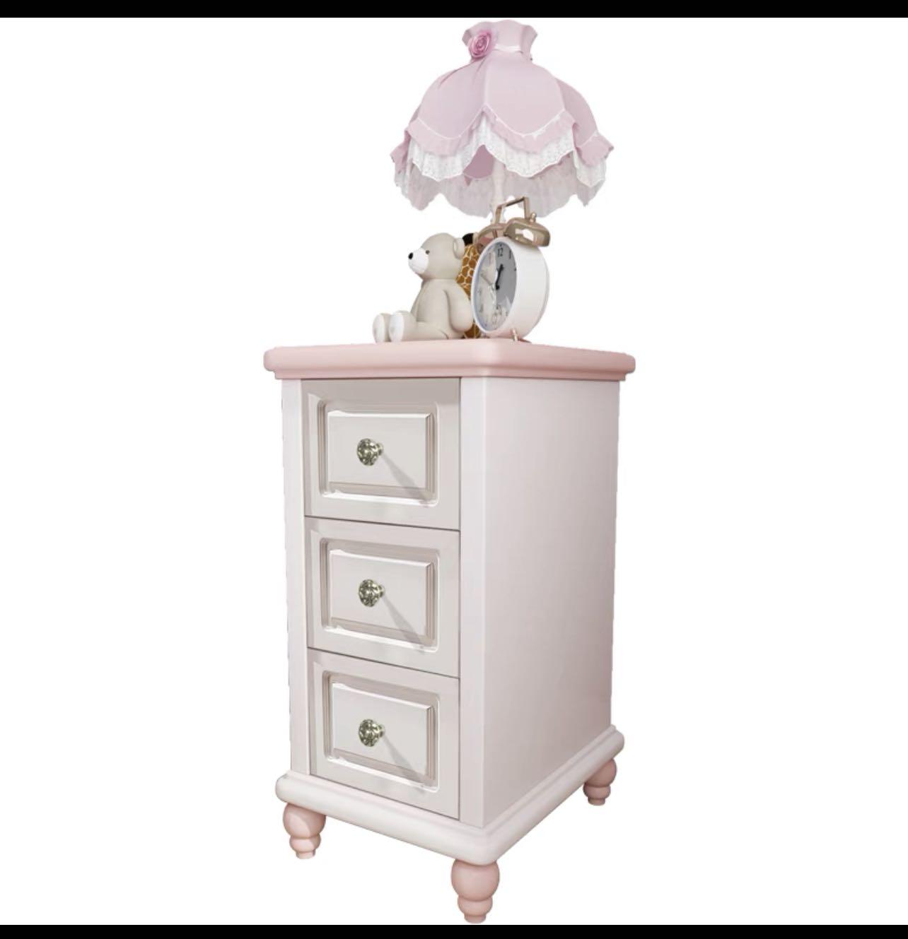 Princess Bedside Table (Solid wood), Furniture & Home Living, Furniture ...