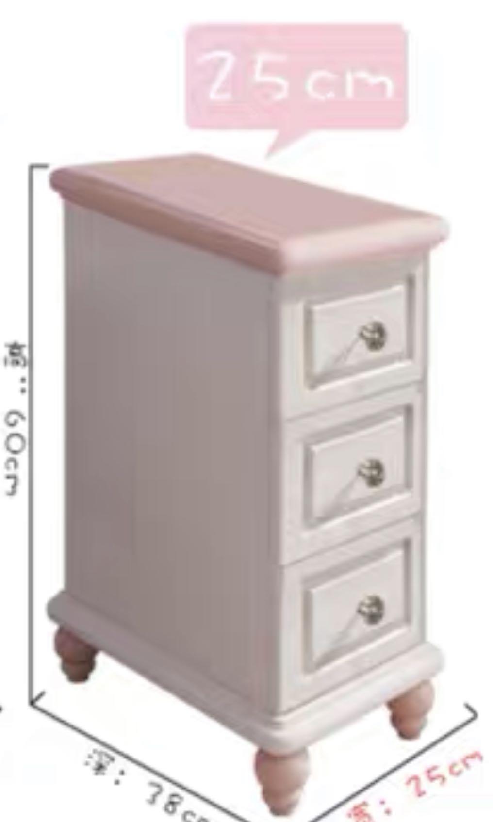 Princess Bedside Table (Solid wood), Furniture & Home Living, Furniture ...
