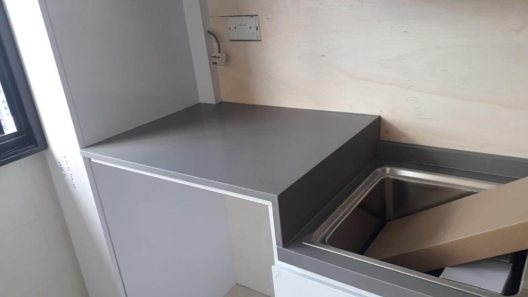 Solid Surface Kitchen Table Top, Furniture & Home Living, Furniture ...