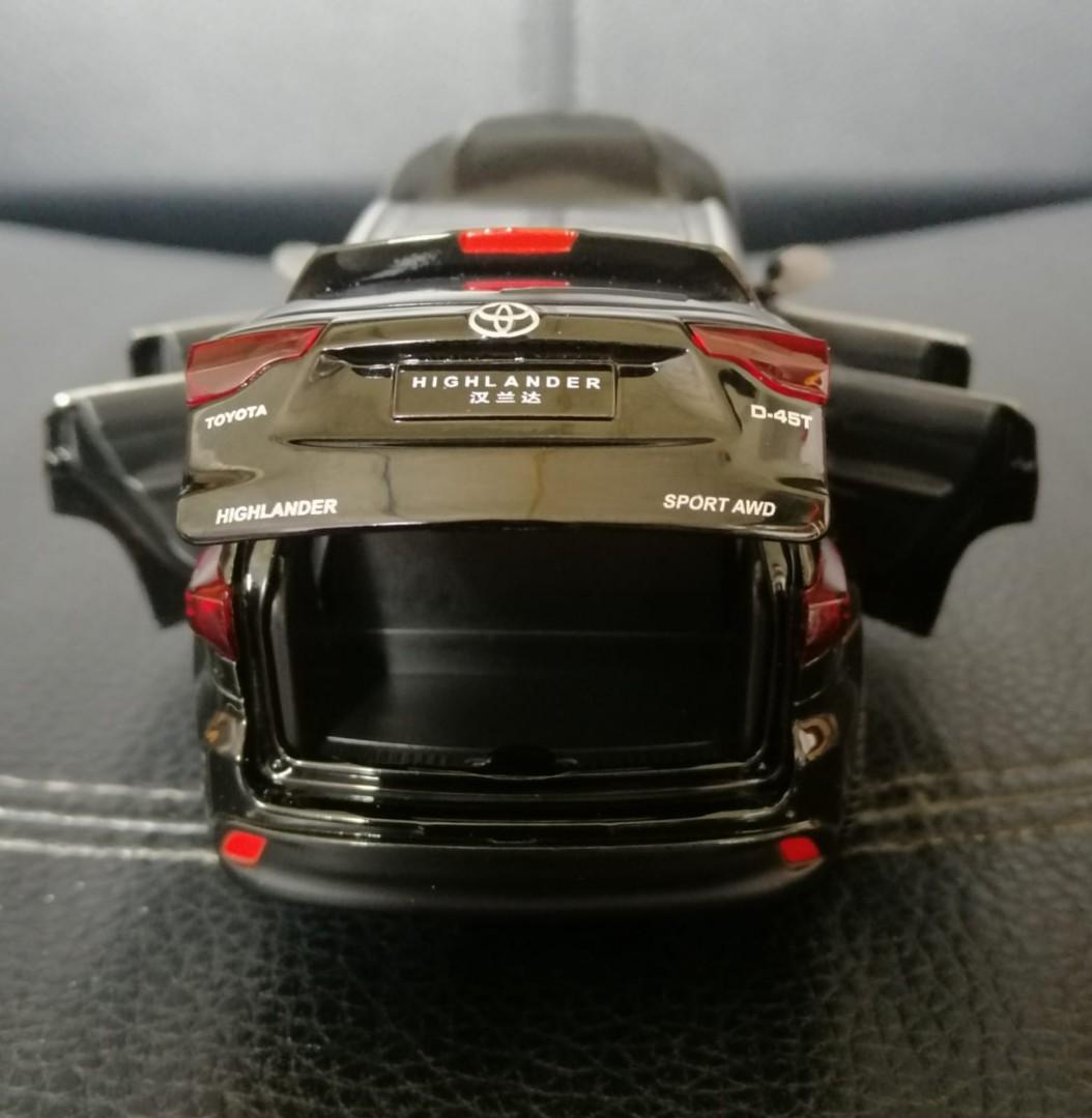 Scale1:32 Black Toyota Highlander Diecast car, Hobbies & Toys, Toys ...