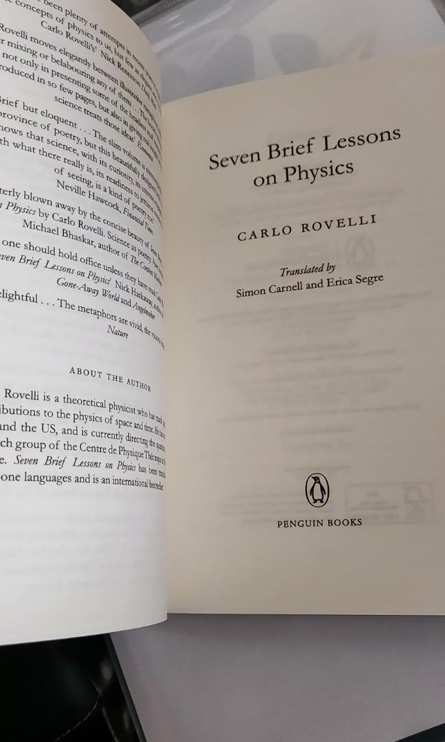 Seven Brief Lessons on Physics, Hobbies & Toys, Books & Magazines ...