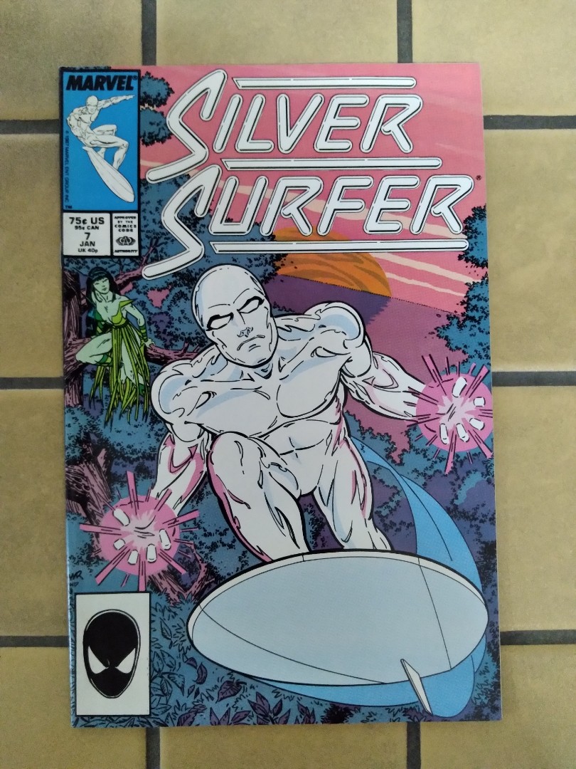 Silver Surfer #7 ( Terry Austin - Cover Art ) Marvel Vintage Comic ...