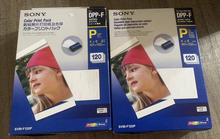 Sony Color Print Pack 數碼照片打印紙及色帶, 攝影器材, 相機 - Carousell