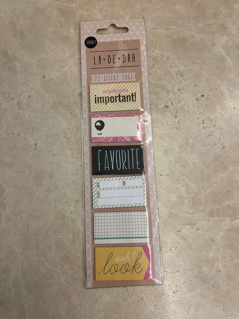 Sticky tags in 6 different types., Hobbies & Toys, Stationery & Craft ...
