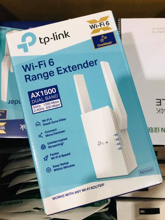 TP-Link RE505X AX1500 Dual Band Wi-Fi 6 Range Extender, Computers ...