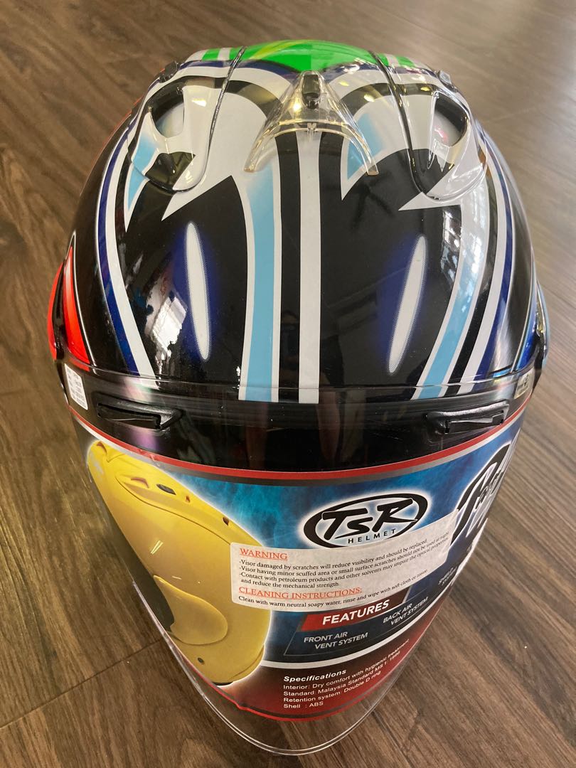 Tsr Helmet, Motorcycles, Motorcycle Apparel on Carousell