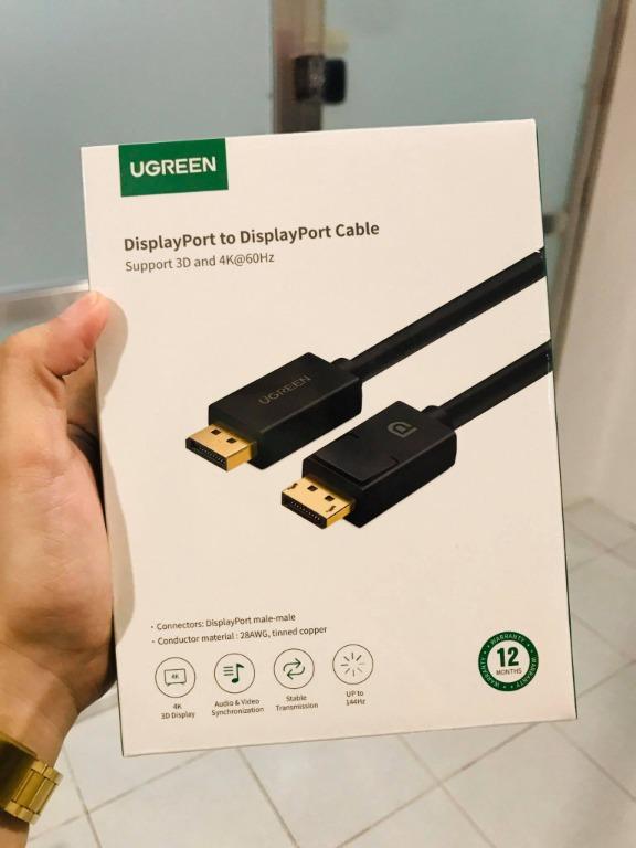 UGREEN 2K 4K Display Port Cable Male to Male 1.5m DP102 10245, Computers & Tech, Parts ...