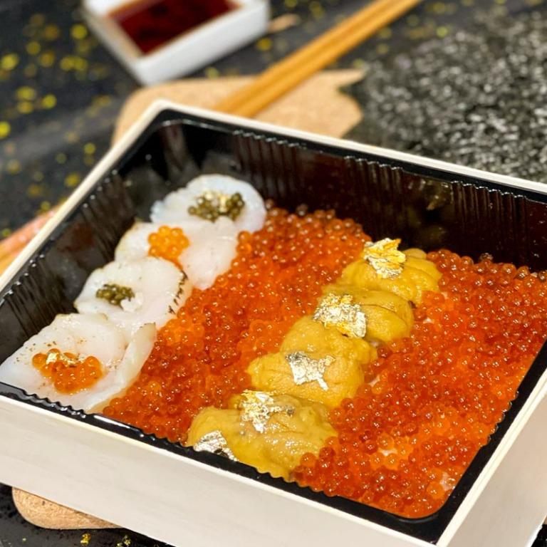 Uni, Ikura, Caviar & Hotate Bento (Bliss box by Maki_ethome), Food ...