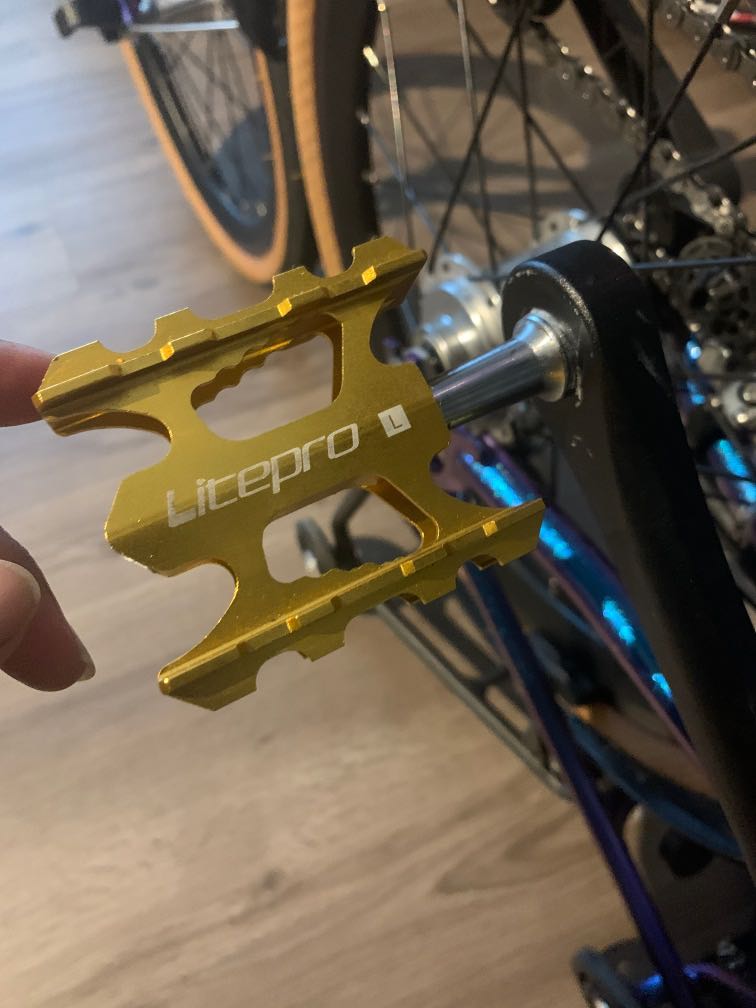 Used Litepro Gold Pedal, Sports Equipment, Bicycles & Parts, Parts ...