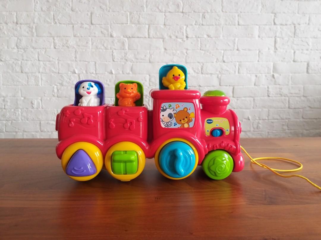 Vtech Pop Up Friends Train, Babies & Kids, Infant Playtime on Carousell