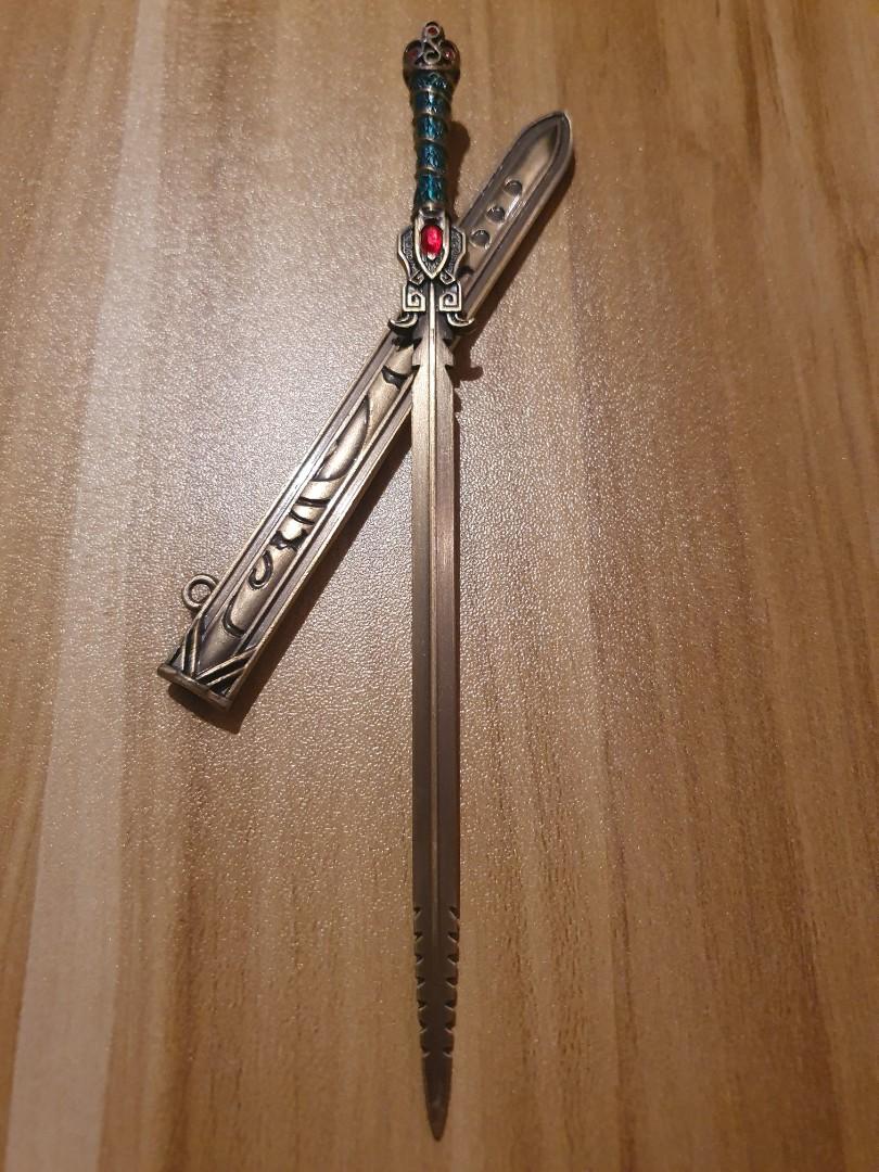 1/6 chinese sword metal Keychain, Hobbies & Toys, Toys & Games on Carousell