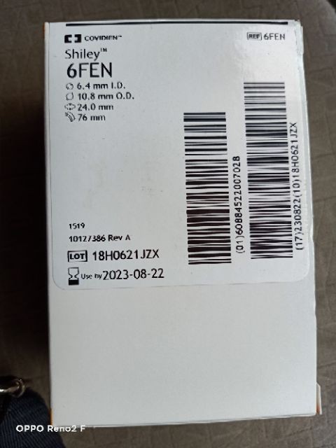 6FEN Shiley Tracheostomy Tube, Health & Nutrition, Medical Supplies ...