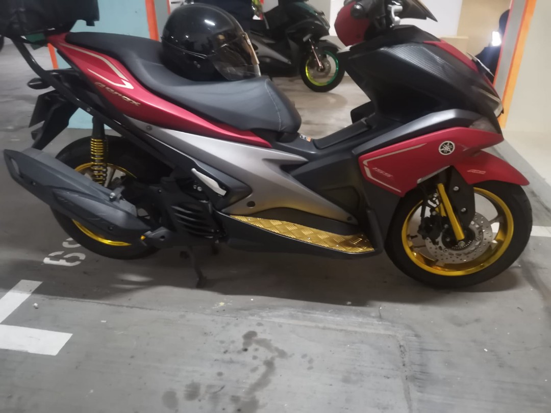 Aerox rim, fork and suspension wrap, Motorcycles, Motorcycle Apparel on ...