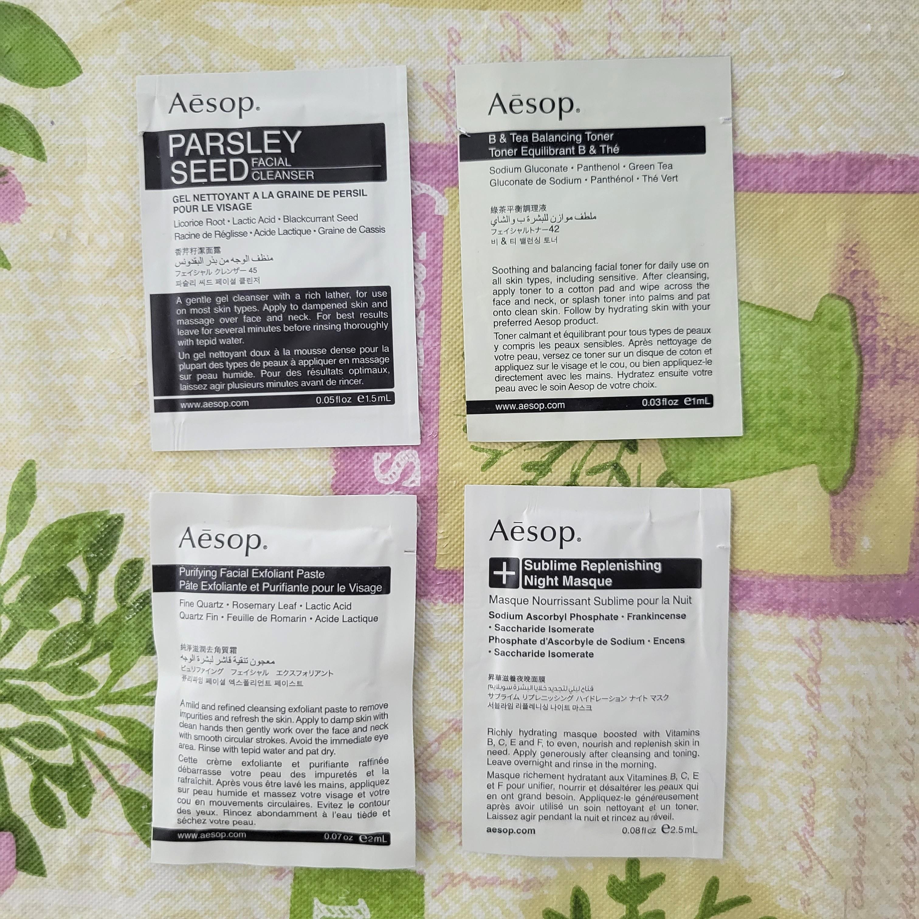 Aesop Sample Set (Expiry 2022), 美容＆化妝品, 頭髮護理, 沐浴 ＆ 身體護理, 沐浴及身體護理 - 身體護理 ...