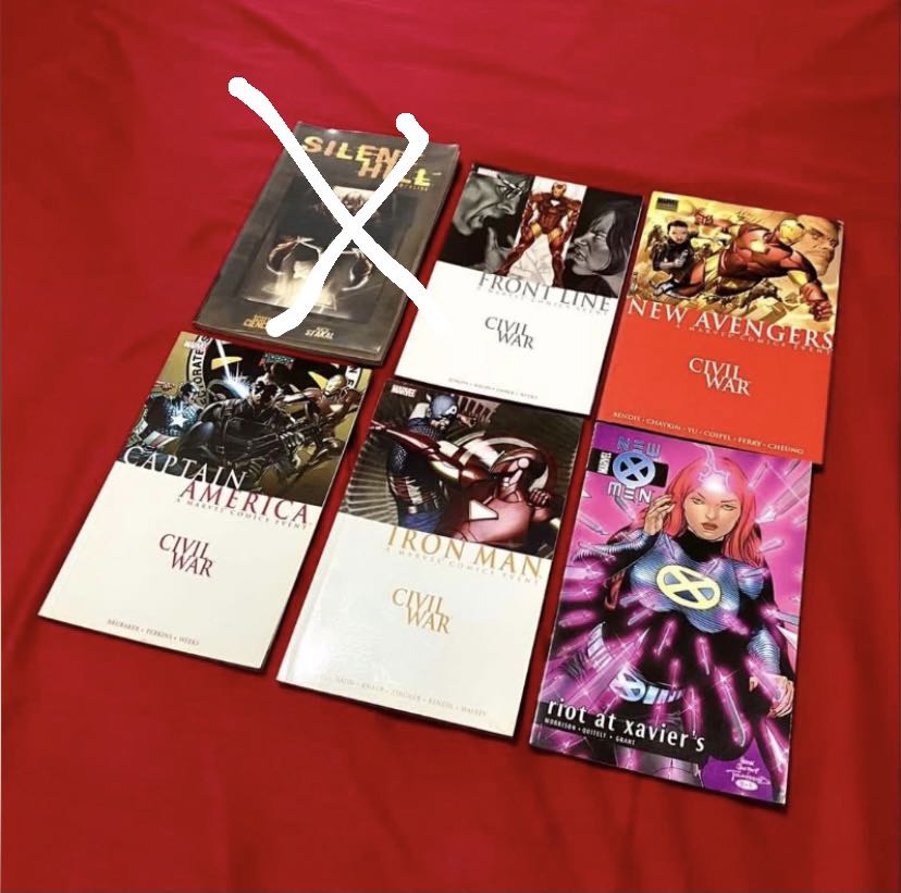 Assorted Graphic Novel Bundle (Marvel Comics, Iron Man, Captain America ...