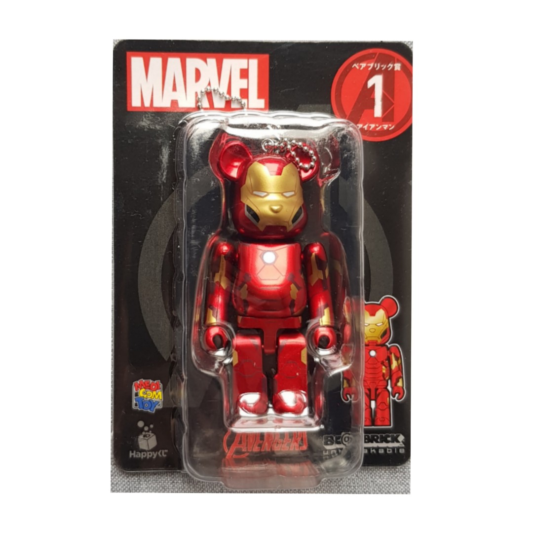 Bearbrick Marvel Kuji Iron Man 100% #Shop4Raya, Hobbies & Toys, Toys ...