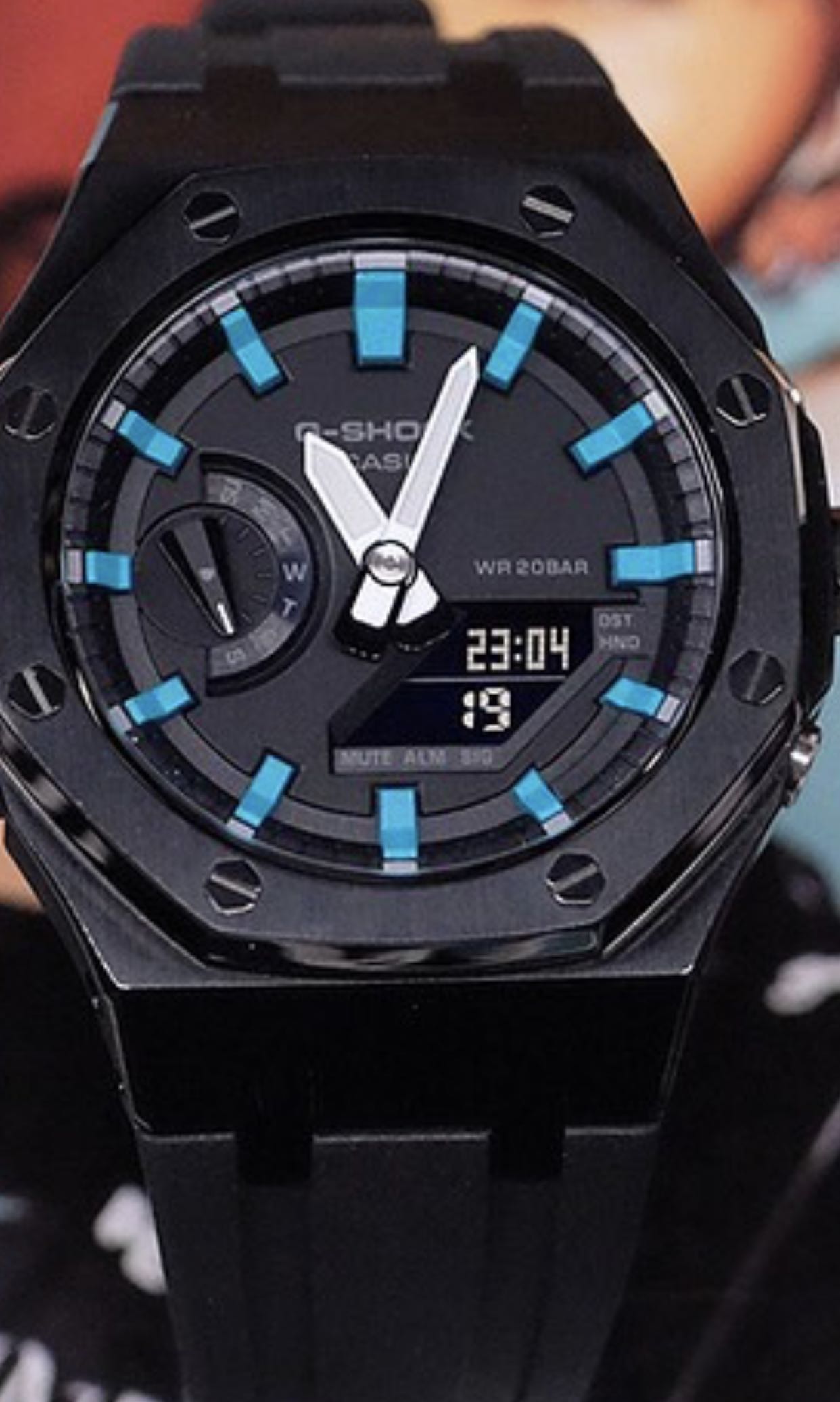 Blue eyes ga2100 mod casioak ga2110 v5 mod custom marker, Men's Fashion ...