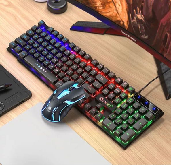 Bnib Rgb Led Gaming Keyboard And Mouse Set Computers And Tech Parts And Accessories Computer