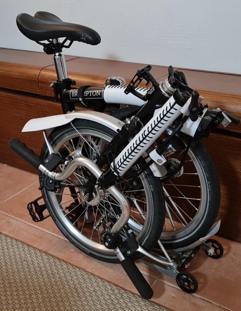 Brompton Frame Leather Protector, Sports Equipment, Bicycles & Parts ...