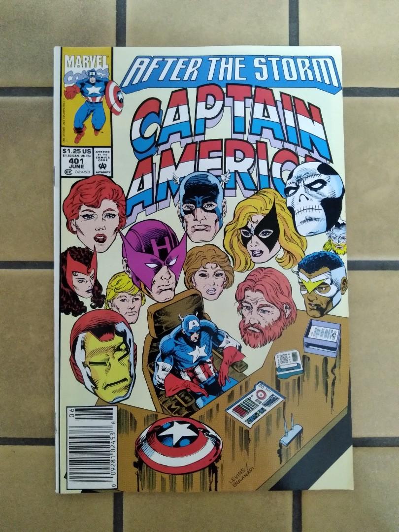 Captain America #401 ( Rik Levins - Cover Art ) Copper Age Issue ...