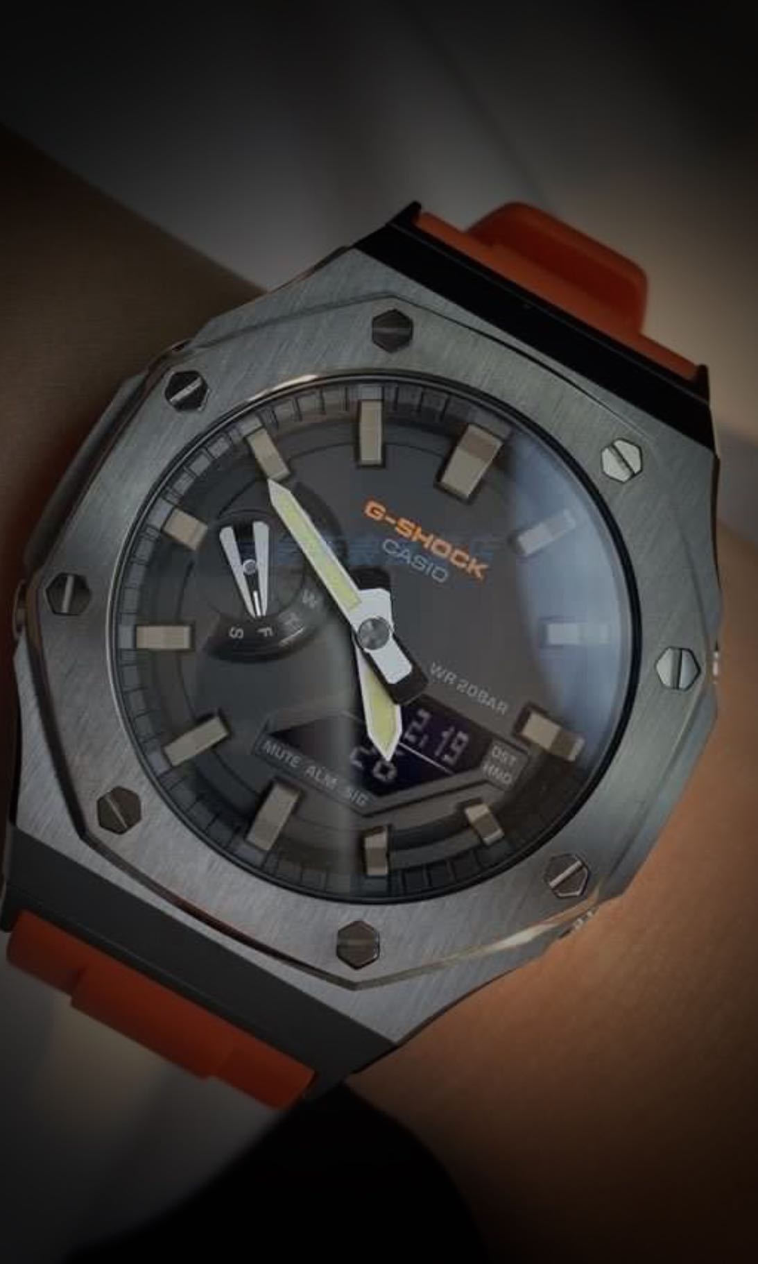 Casio gshock Ga2100 ga2110 mod v4 gun metal color, Men's Fashion ...