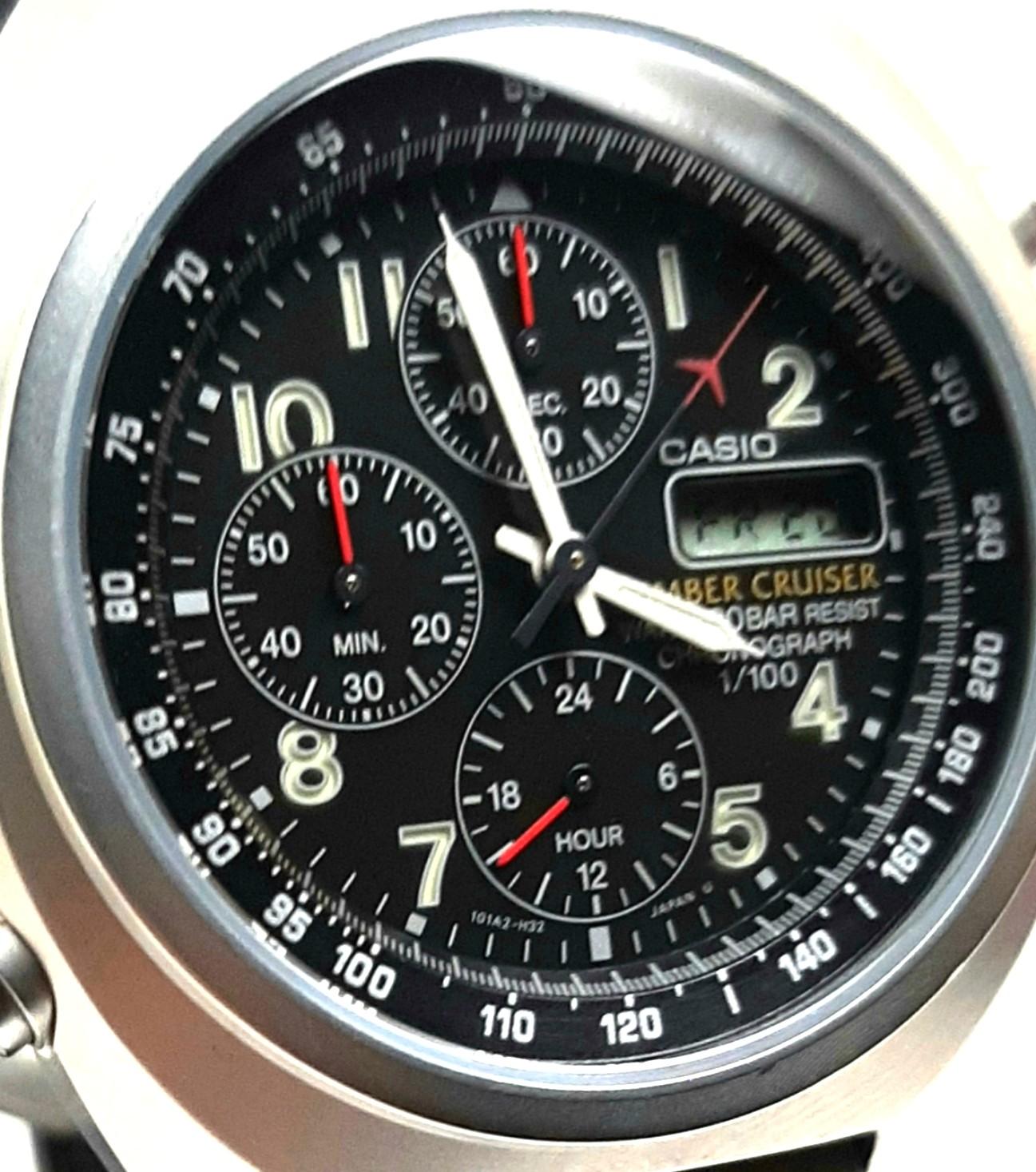 Casio Timber Cruiser TIC-100 Tachymeter Chronograph Made In Japan ...