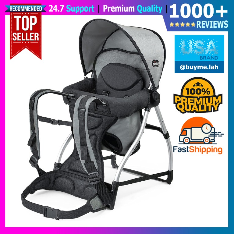 Chicco SmartSupport Backpack Carrier - Grey, Babies & Kids, Going Out ...