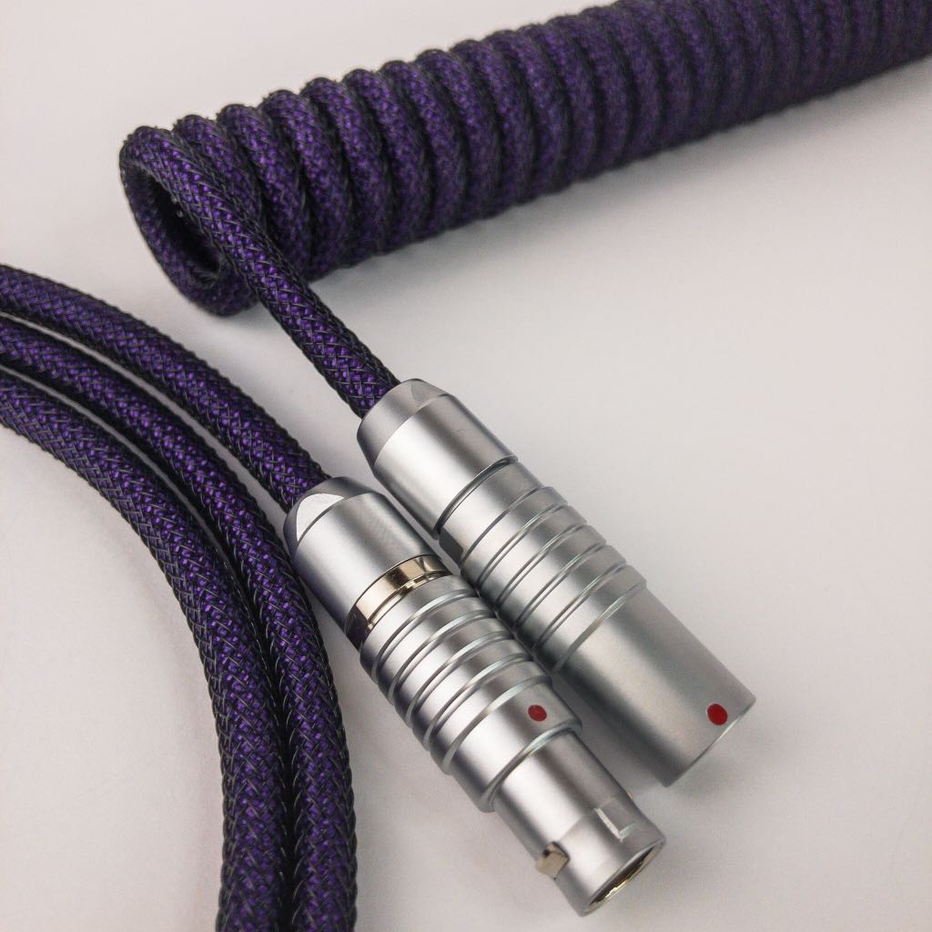 Custom Coiled Keyboard Cable w/ Aviator, Computers & Tech, Parts ...
